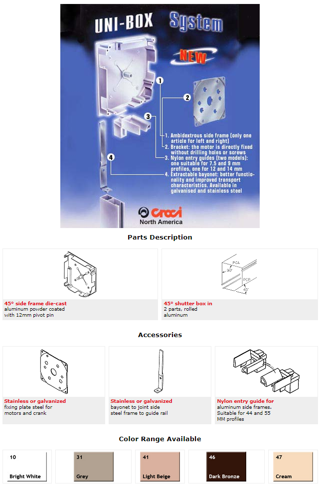 Unibox Systems | Croci North America